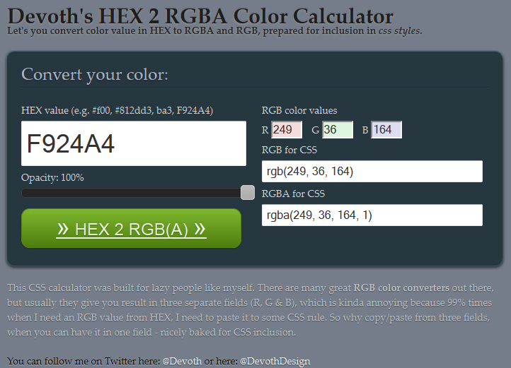 Rgb To Rgba Hex Converter Download Free Software Matrixturbabit